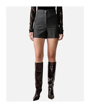 Pinko Herringbone-pattern Tailored Shorts