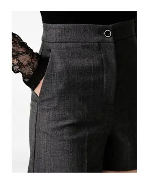 Pinko Herringbone-pattern Tailored Shorts