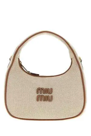 Miu Miu Two-tone Canvas Handbag - Multicolor