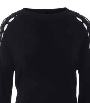 Liu Jo Cut-out Sleeve Knitted Dress