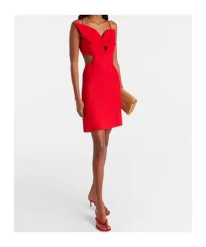 Farm Rio Flower Linen-blend Minidress