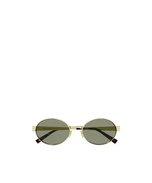 Saint Laurent Oval Frame Sunglasses - Gray