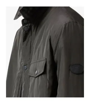Burberry Logo Patch Press-stud Jacket