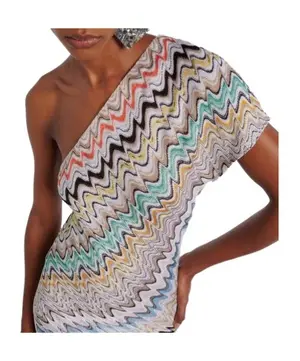 Missoni Wave One-shoulder Maxi Dress