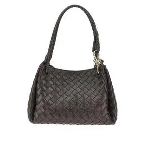 Bottega Veneta Intrecciato Leather Medium 'parachute' Bag - Brown