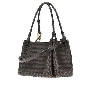 Bottega Veneta Intrecciato Leather Medium 'parachute' Bag - Brown