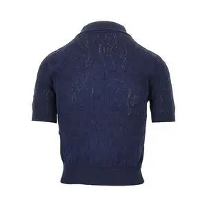 DONDUP Eibizionita Capule Knit Cropped Polo Hirt