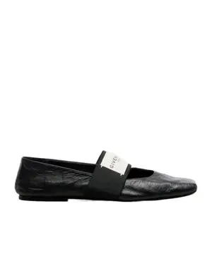 Givenchy Sliced Square Leather Ballet Flats