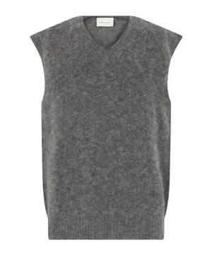AMI Paris V-neck Sleeveless Knitwear - No