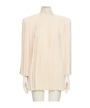 Valentino Garavani Cady Couture Pleated Top - Nude