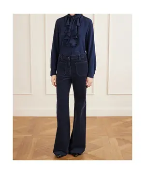 NILI LOTAN High-waisted Casual Trousers
