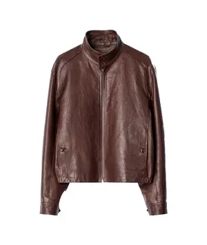 LEMAIRE Harrington Jacket In Glossy Leather