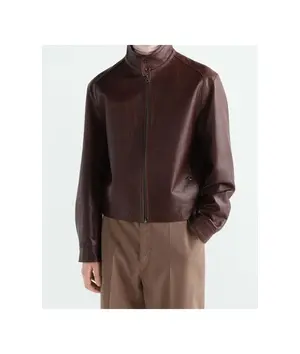 LEMAIRE Harrington Jacket In Glossy Leather
