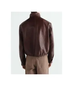 LEMAIRE Harrington Jacket In Glossy Leather