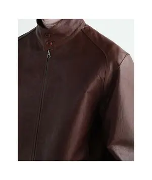 LEMAIRE Harrington Jacket In Glossy Leather
