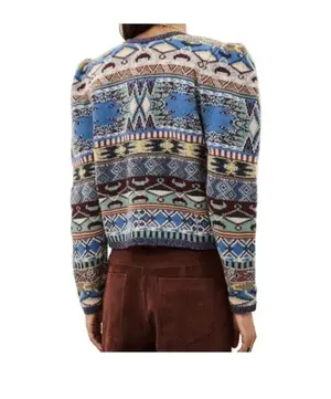 Ba&sh Geometric-pattern Knit Top