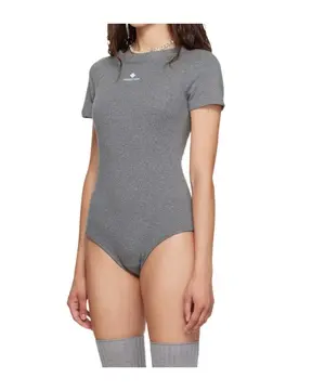 SHUSHU/TONG Short-sleeved Bodysuit - Grey