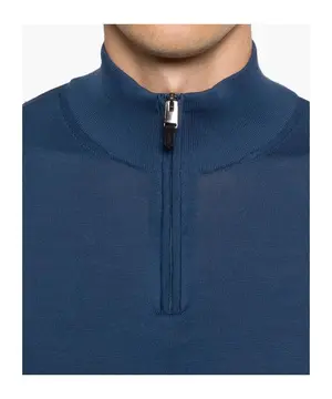 Canali Jersey Media Cremallera - Blue