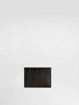 Dolce & Gabbana Dolce Gabbana Eel Logo Plate Card Holder