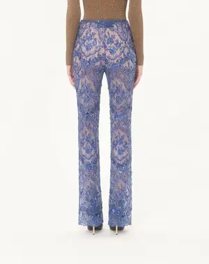 Valentino Garavani Embroidered Lace Pants