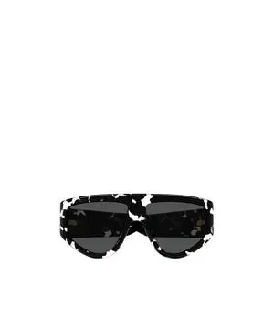 Bottega Veneta Shield Sunglasses - Black/gray