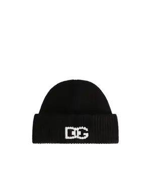 Dolce & Gabbana Dolce Gabbana Ribbed Logo Beanie - Multi-color