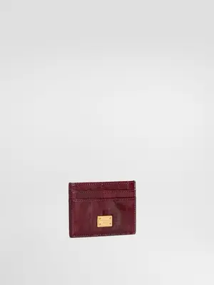 Dolce & Gabbana Dolce Gabbana Eel Logo Plate Card Holder