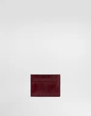 Dolce & Gabbana Dolce Gabbana Eel Logo Plate Card Holder