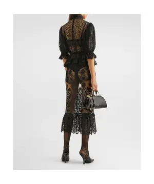 Dolce & Gabbana Dolce Gabbana Floral Lace Pencil Skirt