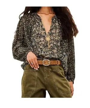 Ba&sh Floral Print Ruffle-detail Blouse