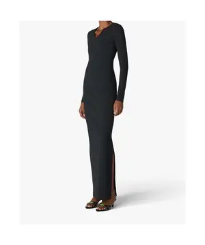 Casablanca Ribbed Jewellery Maxi Dress