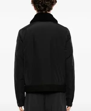 Moncler Shearling-collar Panelled Jacket