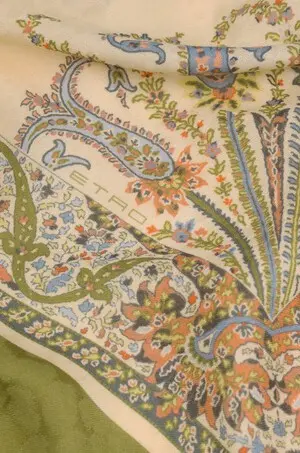 Etro Floral Motif Jacquard Scarf
