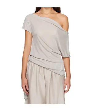 ST. AGNI Knit Off-the-shoulder Top