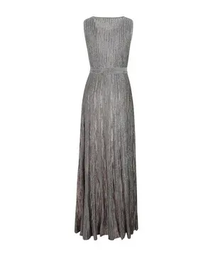Missoni Long Lamé Belt Dress