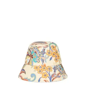 Etro Floral Paisley Print Canvas Bucket Hat - Multi-color