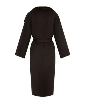 YVES SALOMON Double-faced Wool Coat: Cashmere And Mink Fur