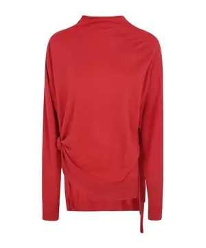 Magda Butrym Rosette-detail Asymmetric Sweater