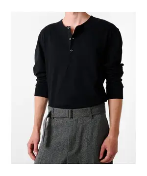 Studio Nicholson Henley Long Sleeve T-shirt