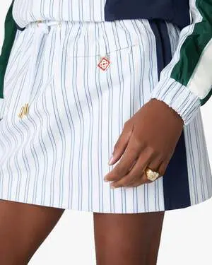 Casablanca Pinstriped Mini Skirt