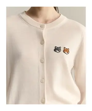 Maison Kitsuné Double Fox Head Patch Cardigan