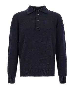 Zegna Long-sleeve Polo Shirt - Blue