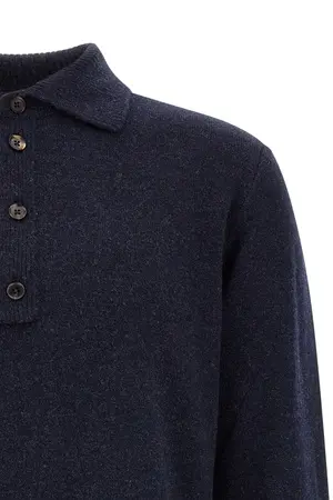 Zegna Long-sleeve Polo Shirt - Blue