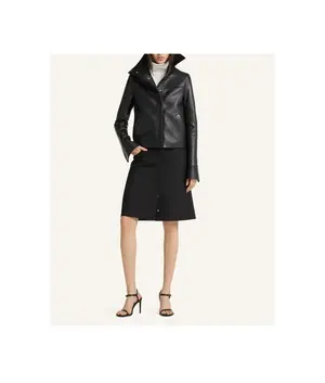 COURREGES Courrèges High Collar Leather Jacket