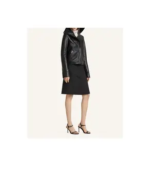 COURREGES Courrèges High Collar Leather Jacket