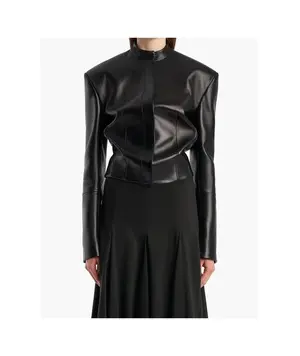 Khaite Long-sleeve Leather Jacket