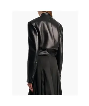 Khaite Long-sleeve Leather Jacket