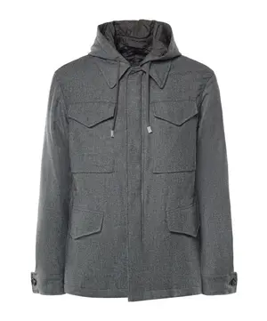 Eleventy Utility Hooded Jacket