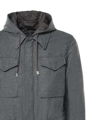 Eleventy Utility Hooded Jacket