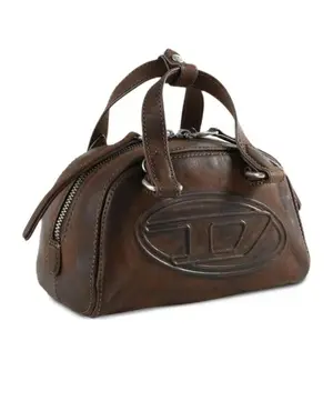 DIESEL® Oval D Leather Shoulder Bag